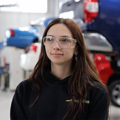 Here to elevate her drive - Northeast Wisconsin Technical College